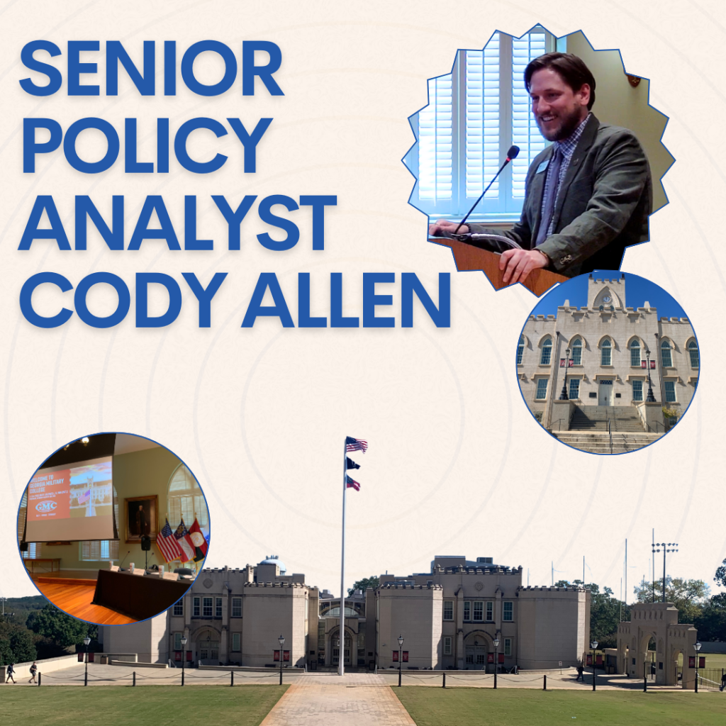 CSG South Senior Policy Analyst Cody Allen Spoke to Lawmakers on Higher ...